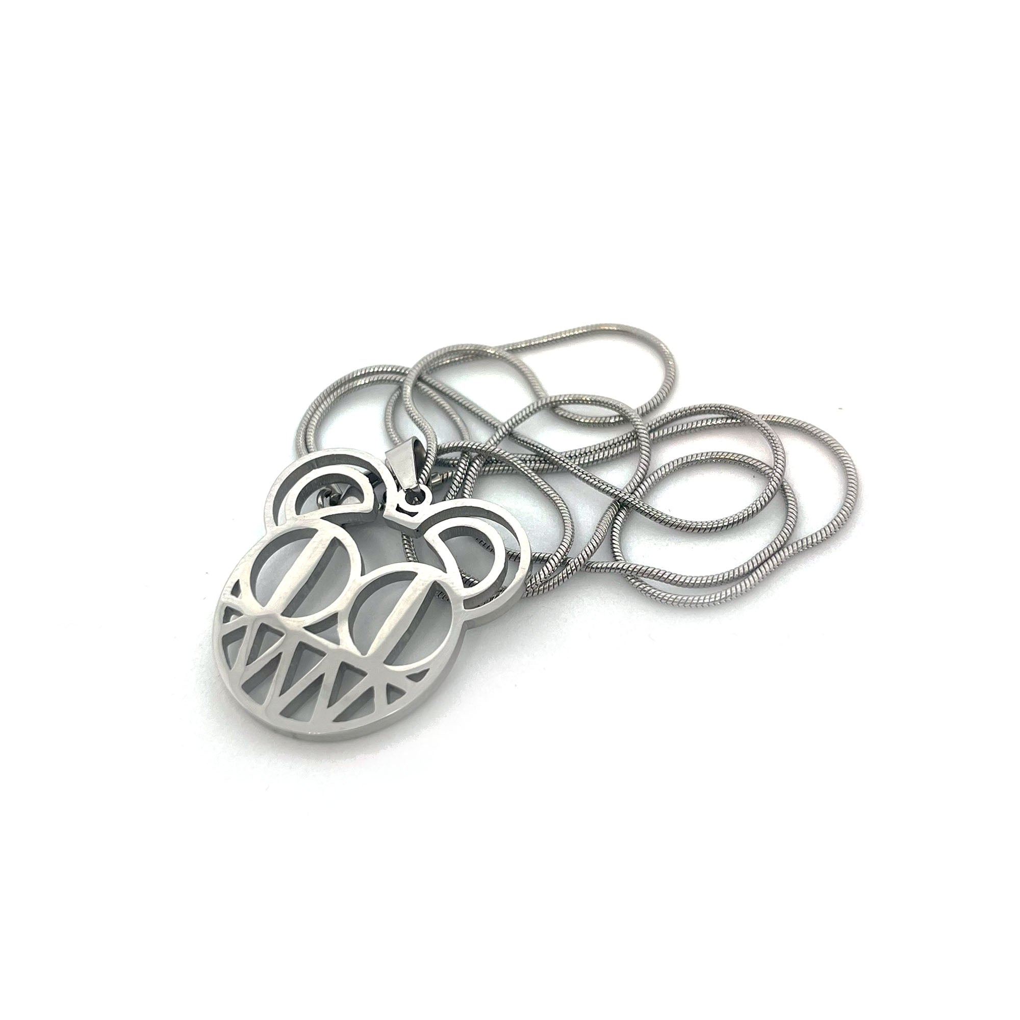 Radiohead Bear Logo Fan-Made Stainless Steel Pendant Chain Necklace ...